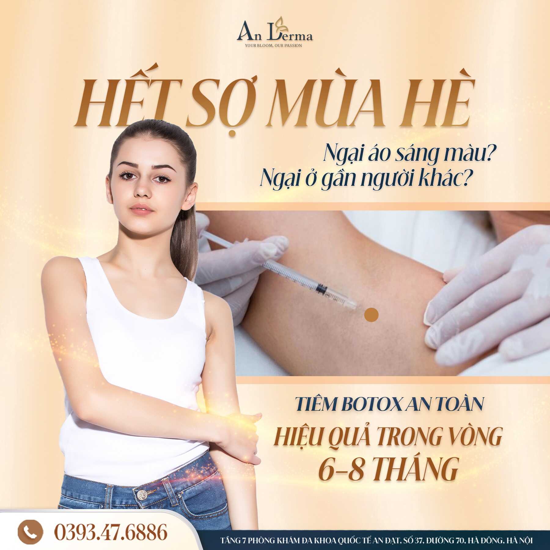 Tiêm Botox trị hôi nách - 1 giải pháp y khoa hiệu quả